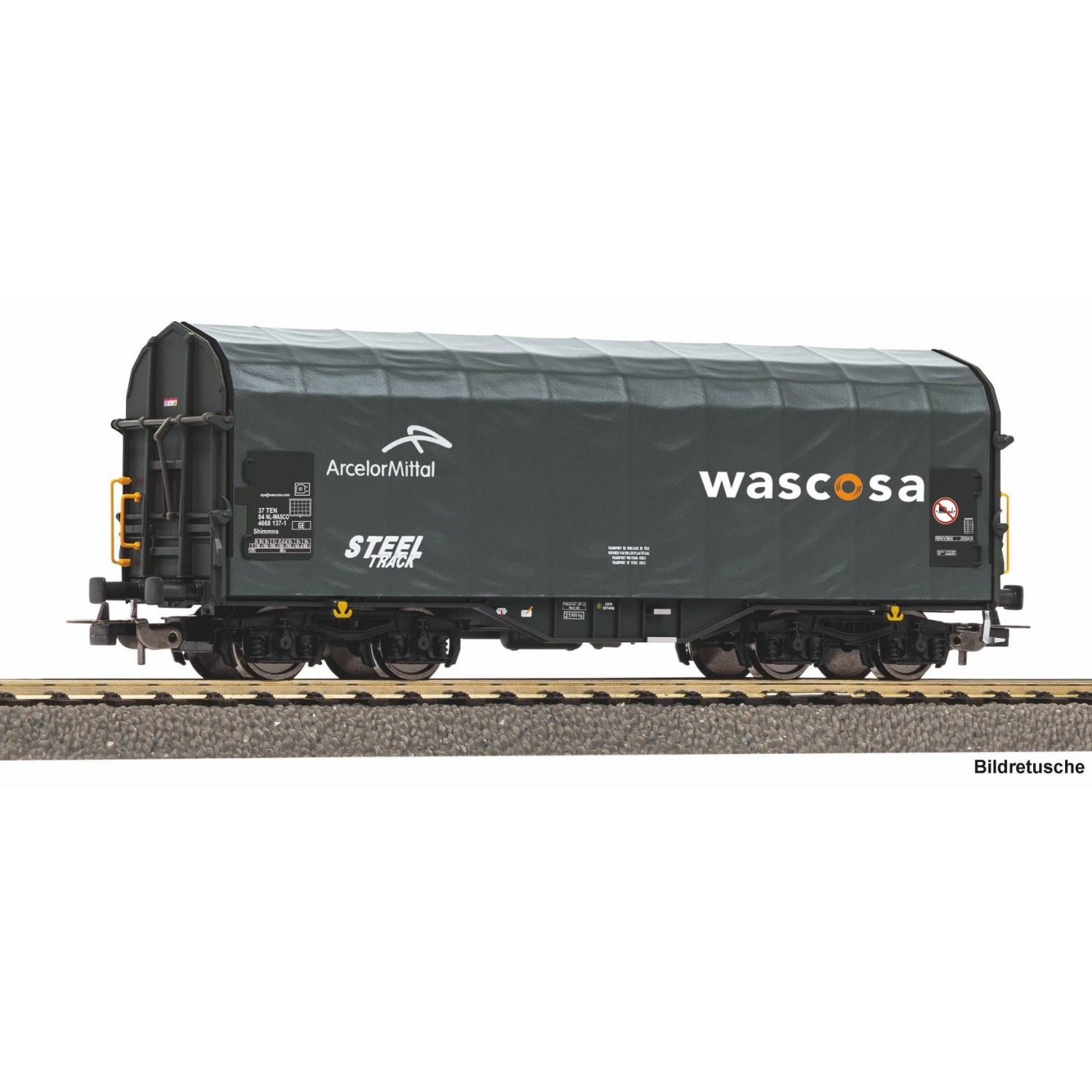 Schiebeplanenwagen Shimmns Wascosa | PIKO | PIKO - 24640 | Zugkraft Stucki